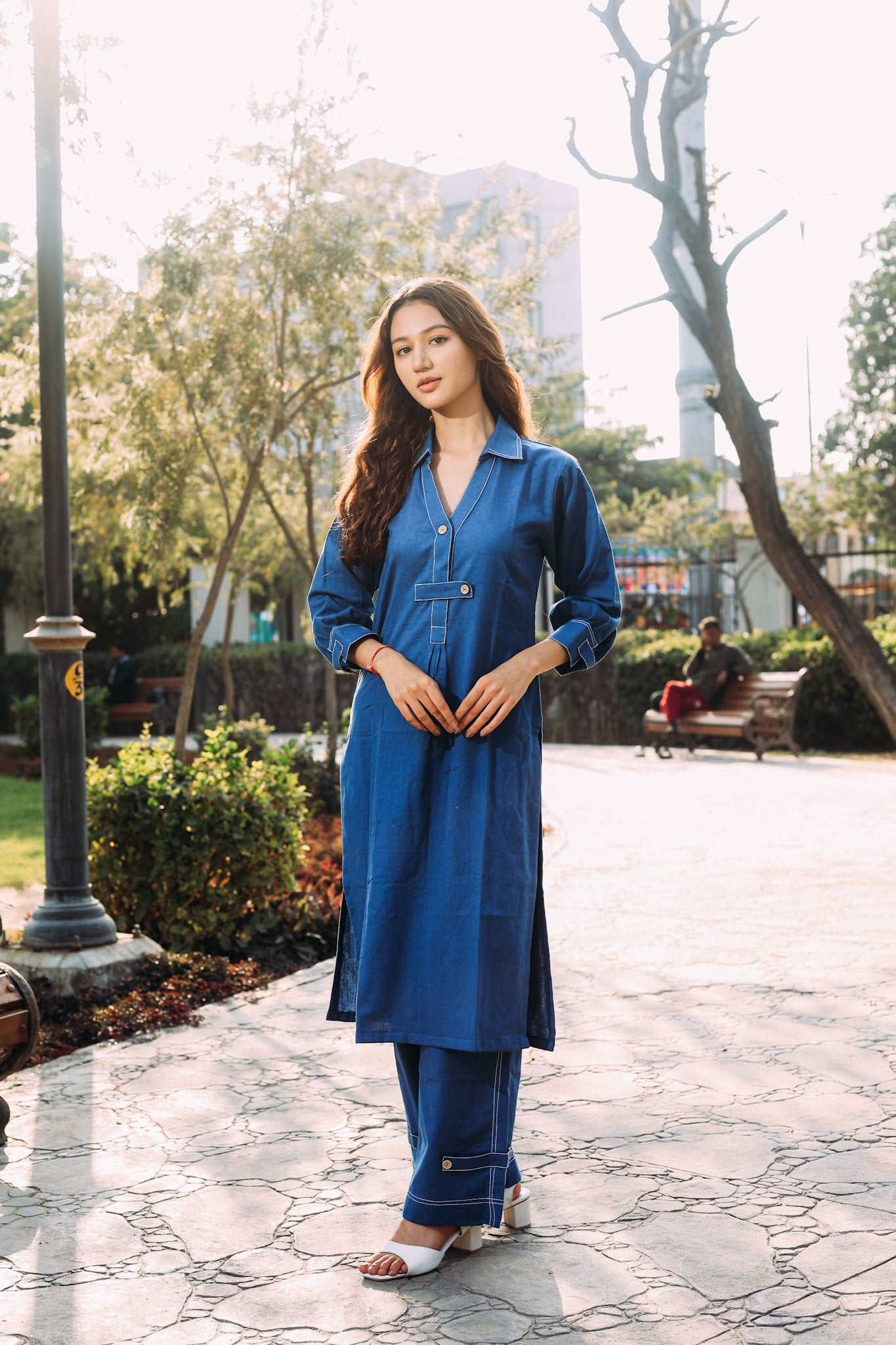 Classic Indigo Tunic set – Nuchic
